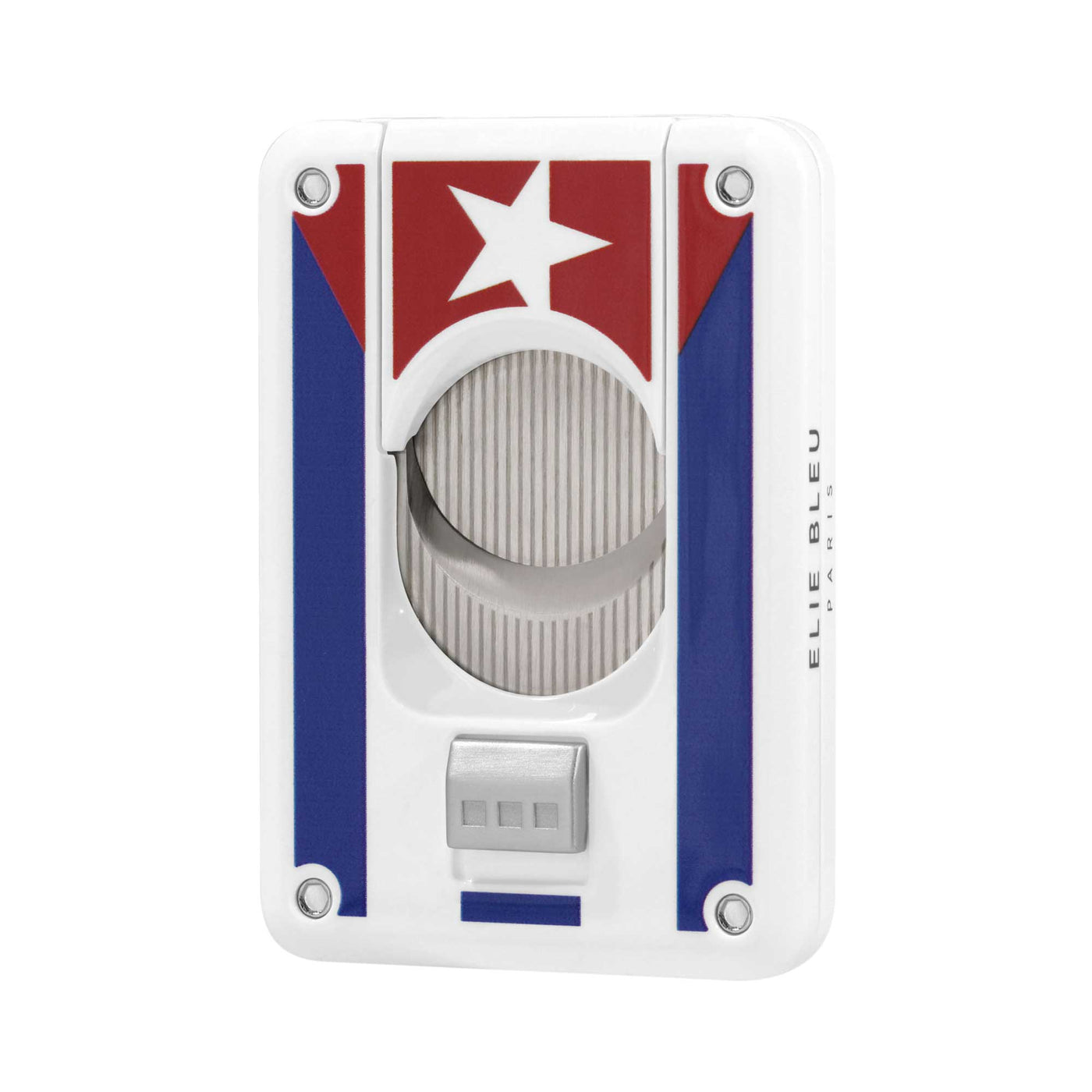 Double-Blade Guillotine Cigar Cutter Cuban Flag