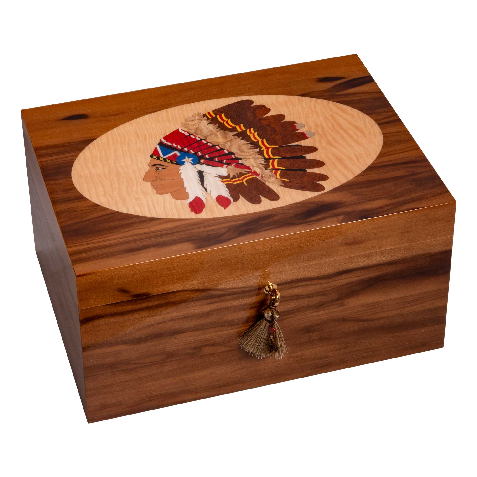 “American Indian” Cigar Box - 300 Cigars - Luxury Cigar Humidor | Elie Bleu